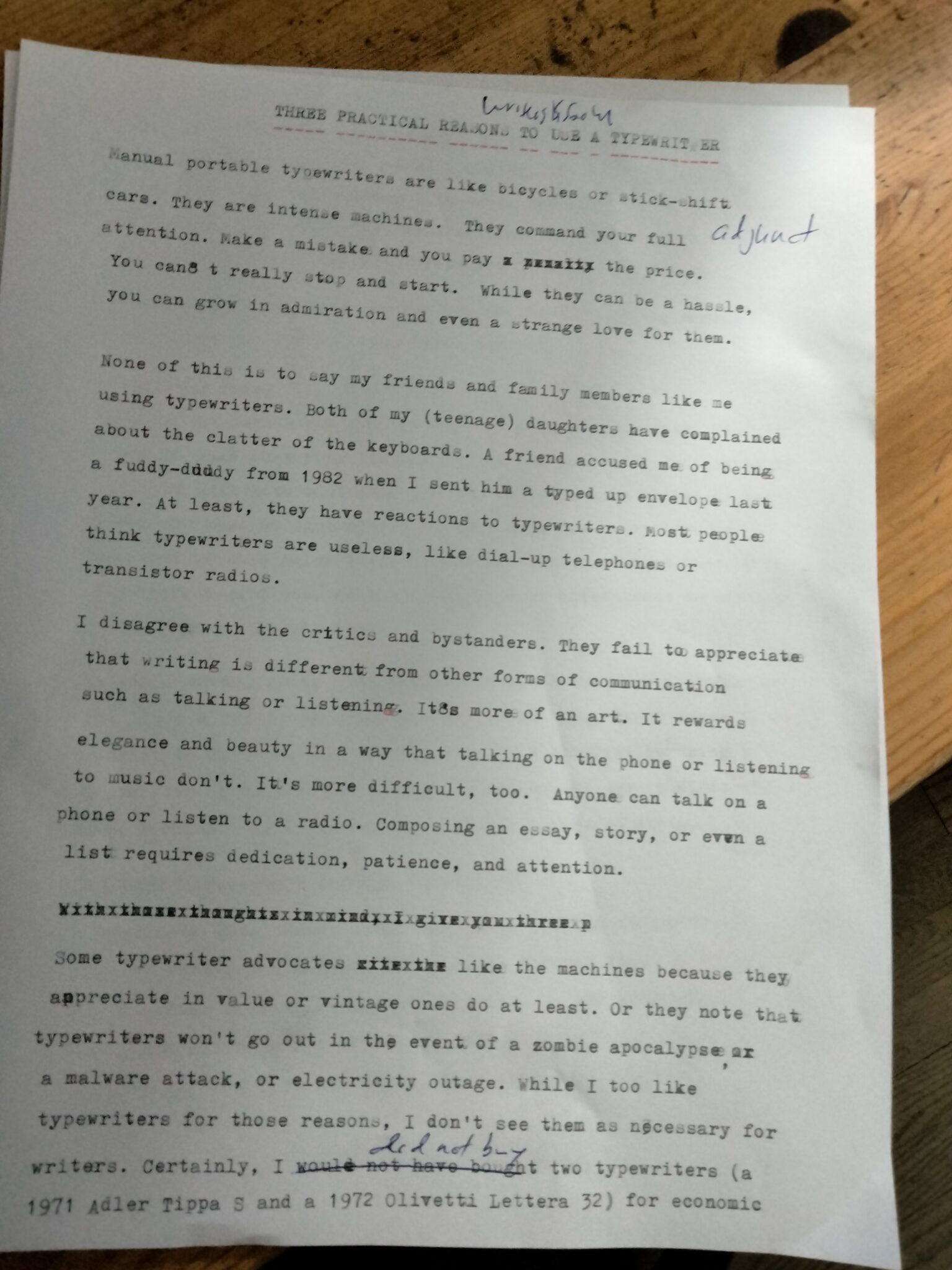 Three Reasons Writers Today Should Use a Typewriter – TRUE WRITER BLOG